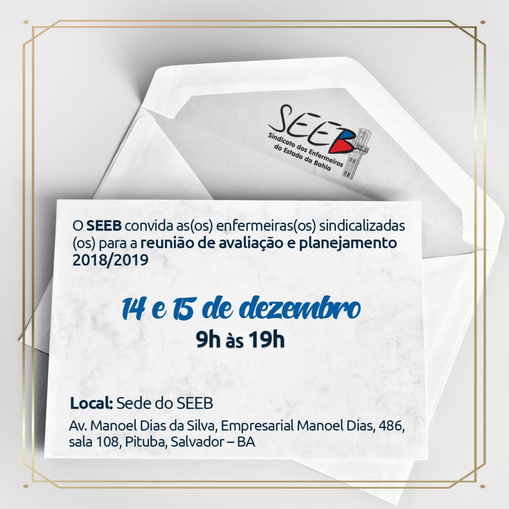 Convite Reunião - Seeb